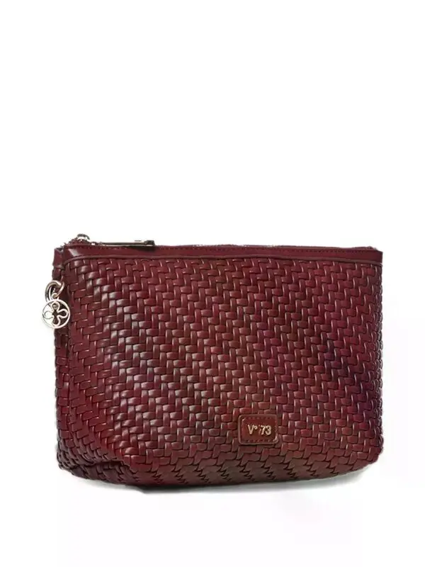 V°73 Zelda Woven-effect Clutch Bag