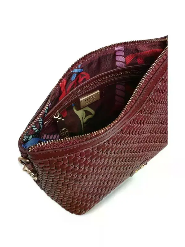 V°73 Zelda Woven-effect Clutch Bag