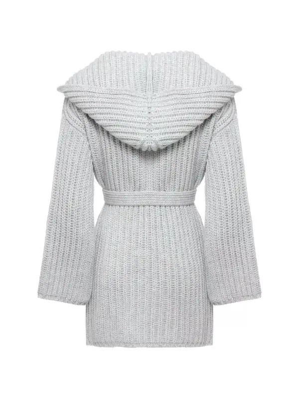 KANGRA Ribbed Hooded Cardigan