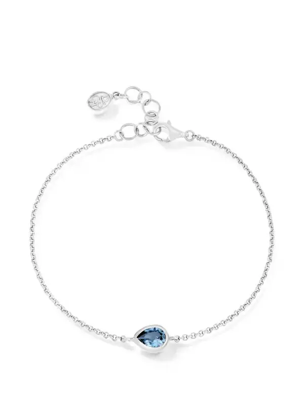 DOWER & HALL Pear-cut Pendant Chain Bracelet - Silver