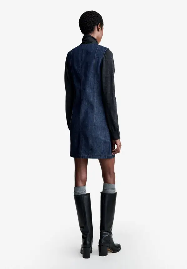 A.p.c. June Dress Dress In Raw Japanese Denim