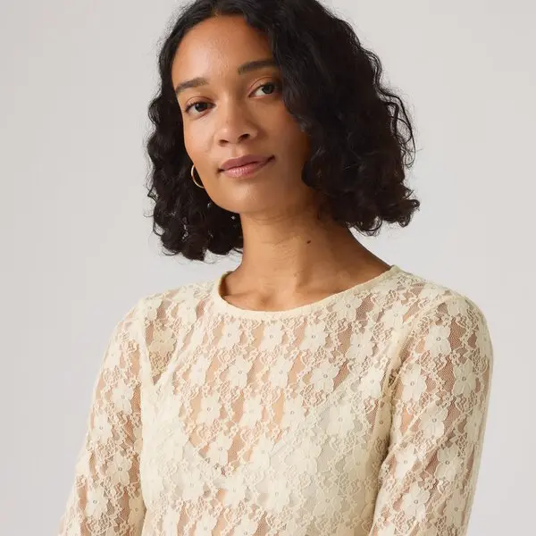 LEVI'S Seraphina Lace Long-sleeve Top