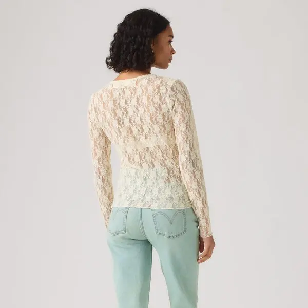 LEVI'S Seraphina Lace Long-sleeve Top
