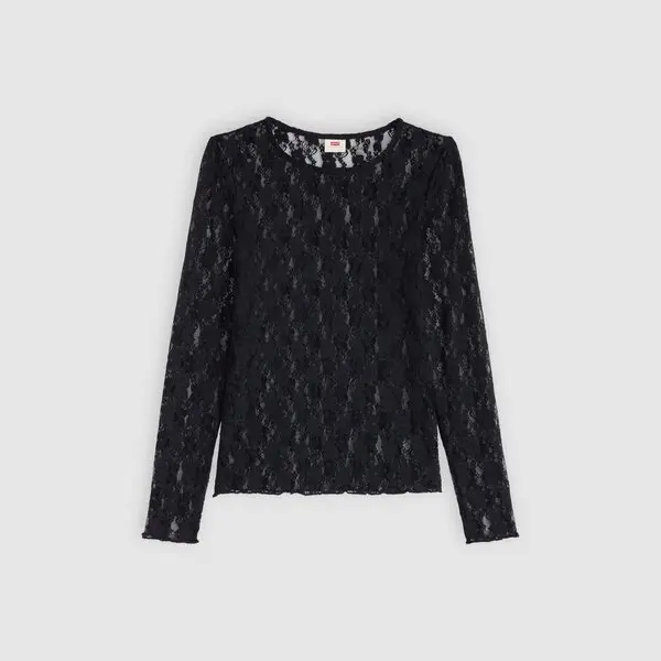 LEVI'S Seraphina Lace Long-sleeve Top