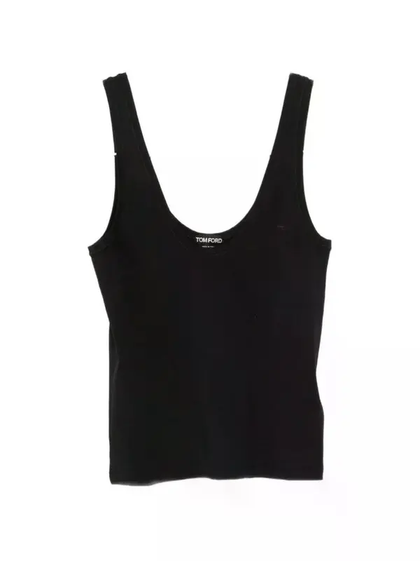 TOM FORD Scoop-neck Tank Top - Black