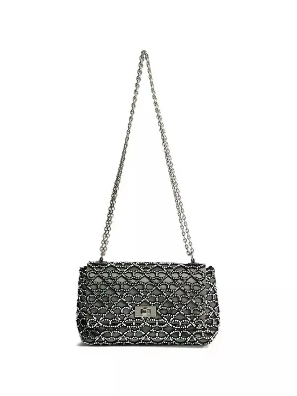 ANYA HINDMARCH Mini Glebe Embellished Crossbody Bag - Grey