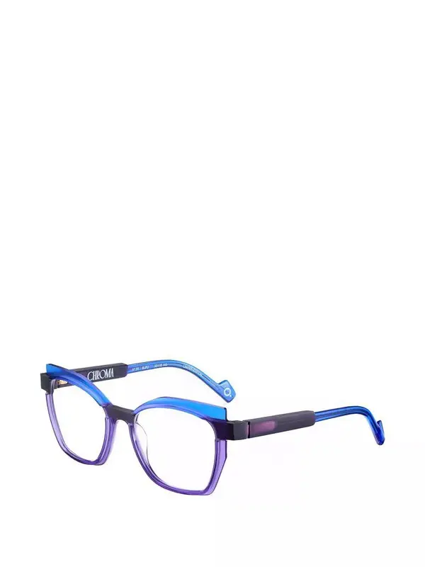 ETNIA BARCELONA Chroma 39 Geometric-frame Glasses - Blue