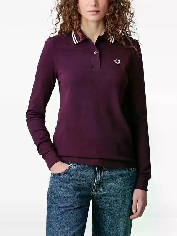 Fred Perry Long-sleeve Cotton Polo Top