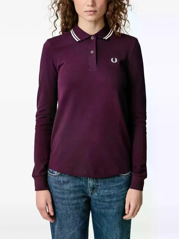 Fred Perry Long-sleeve Cotton Polo Top