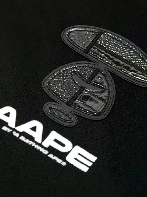 AAPE BY *A BATHING APE Moonface Logo-embroidered Hoodie