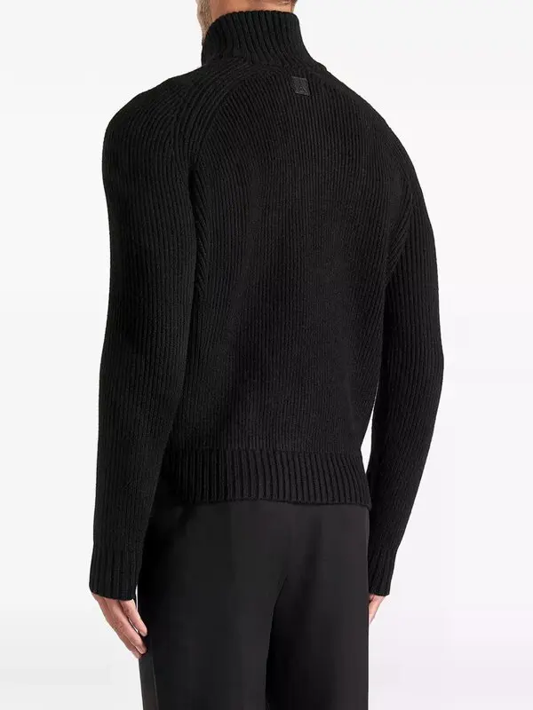 Manière De Voir Rami In Suede & Knit Jacket