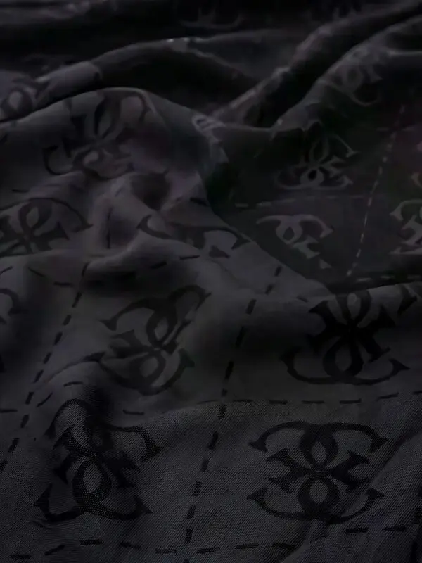 Guess Lindsey Kefiah Logo-jacquard Diamond-pattern Scarf