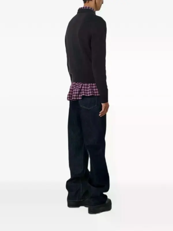 SUNFLOWER Moon Ribbed-trim Sweater