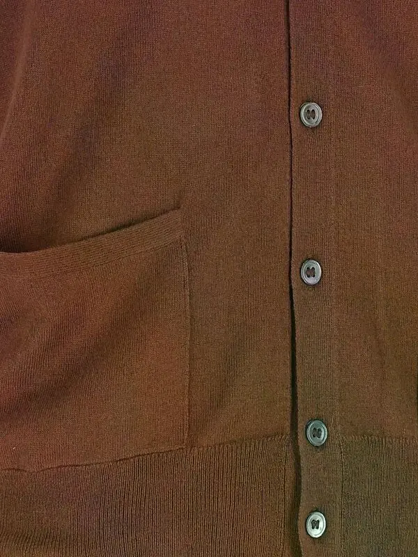 Al Duca D'aosta Button-up V-neck Knitted Vest - Brown