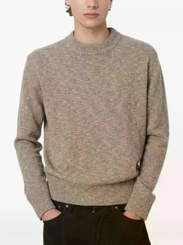 SUNFLOWER Moon Speckled Marl-knit Crew-neck Sweater