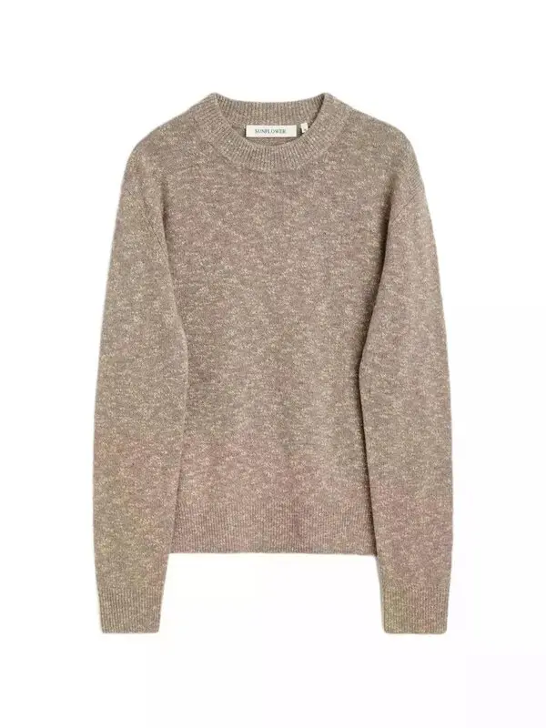 SUNFLOWER Moon Speckled Marl-knit Crew-neck Sweater - Neutrals