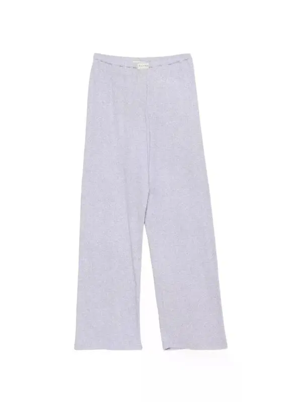 Sporty & Rich Ribbed-knit Straight Trousers