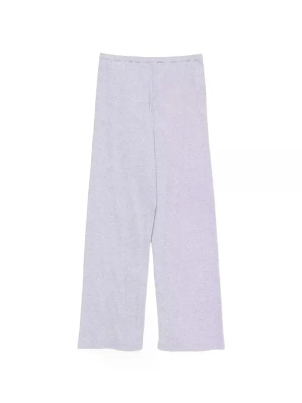 Sporty & Rich Ribbed-knit Straight Trousers