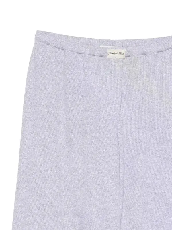 Sporty & Rich Ribbed-knit Straight Trousers