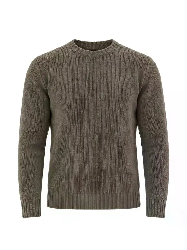 04651 / A TRIP IN A BAG Ribbed-knit Crew-neck Sweater