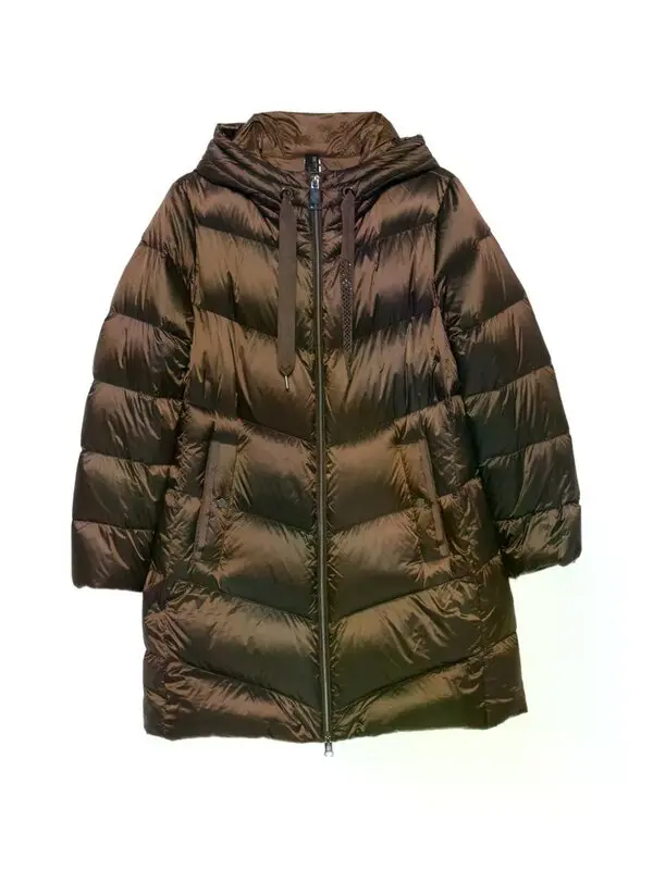 BETTY BARCLAY Embellished-drawstring Hooded Coat