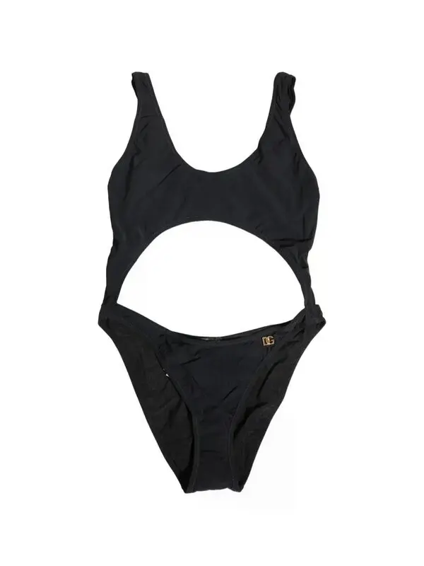 Dolce & Gabbana Cut-out Logo-plaque Swimsuit