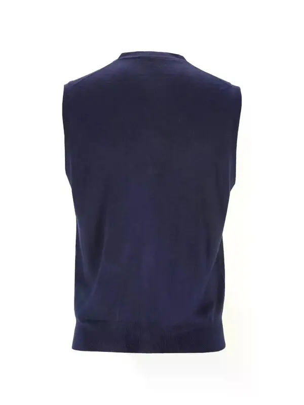 Al Duca D'aosta Button-up Knitted Vest - Blue