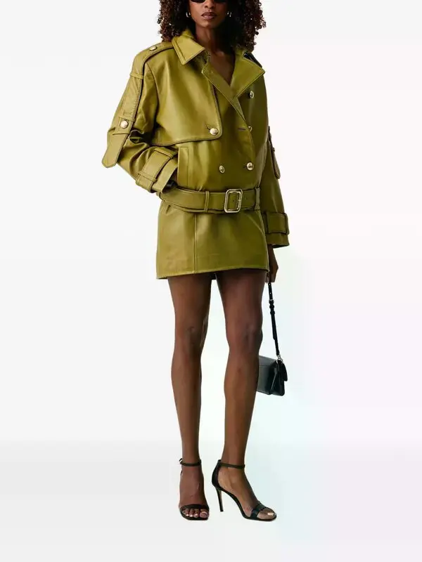 Retrofete Tilde Leather Mini Dress