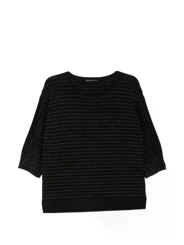 BETTY BARCLAY Metallic-stripe Sweater