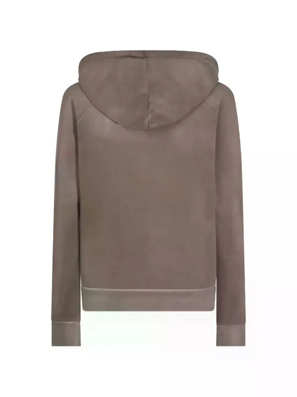 MAISON MARGIELA Drawstring-hood Raglan-sleeve Hoodie - Brown