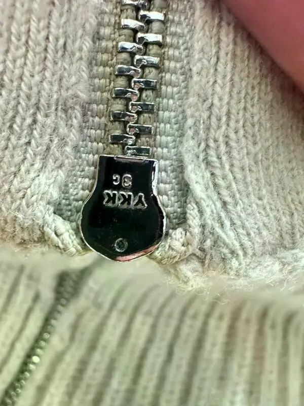 TOTEME Zip-neck Ribbed Sweater