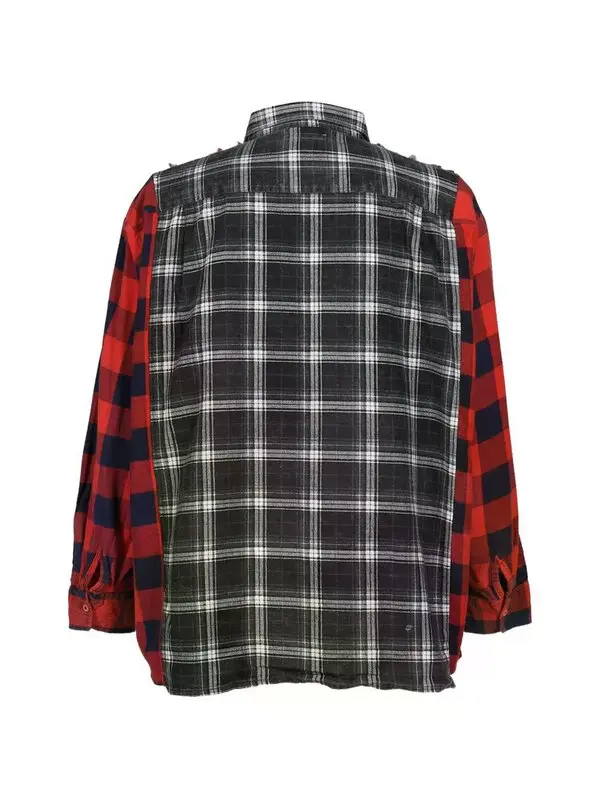 Needles Ribbon Patchwork Fannel Shirt