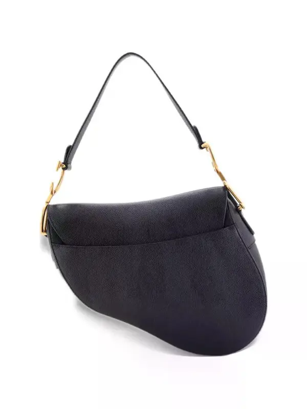 Dior Saddle Handbag With Strap Leather Medium Shoulder Bag