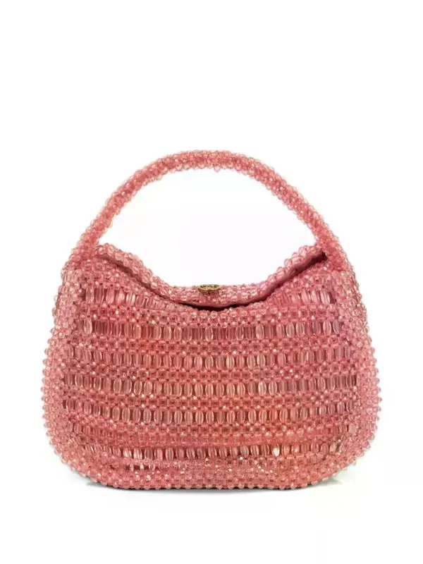 Etro Small Pony Bag With Embroidered-beads - Pink