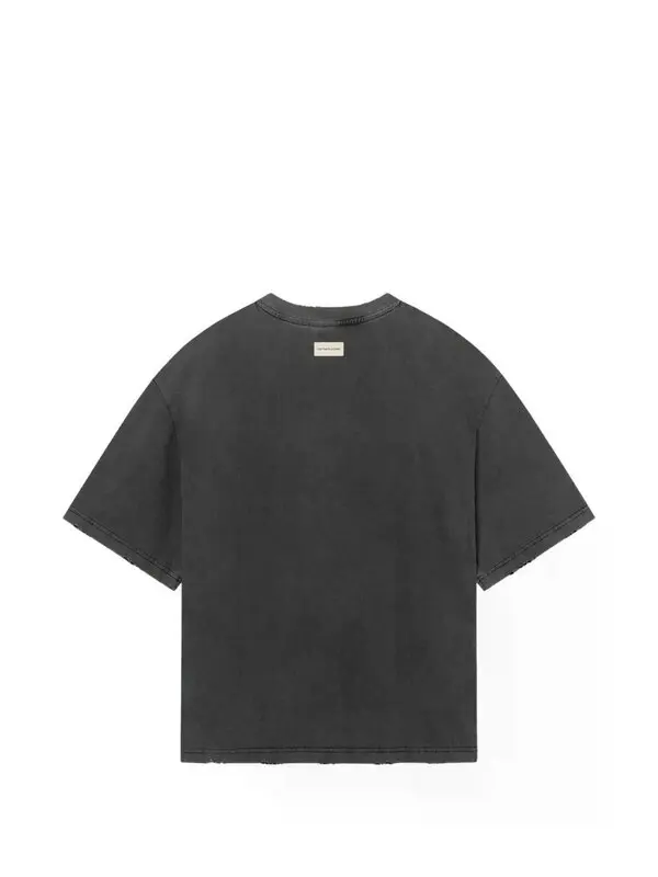 DON'T WASTE CULTURE Graphic-print Distressed T-shirt