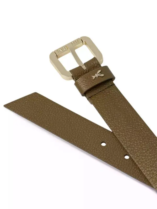 Patrizia Pepe Fly-plaque Pebbled Leather Belt