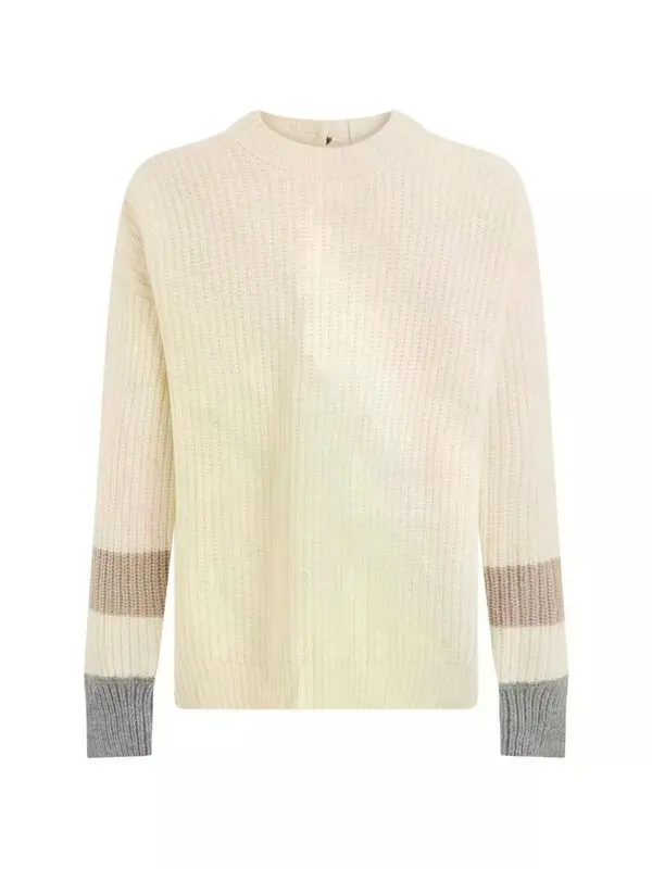 MOORER Alexis-tcl Ribbed Colour-block Cardigan