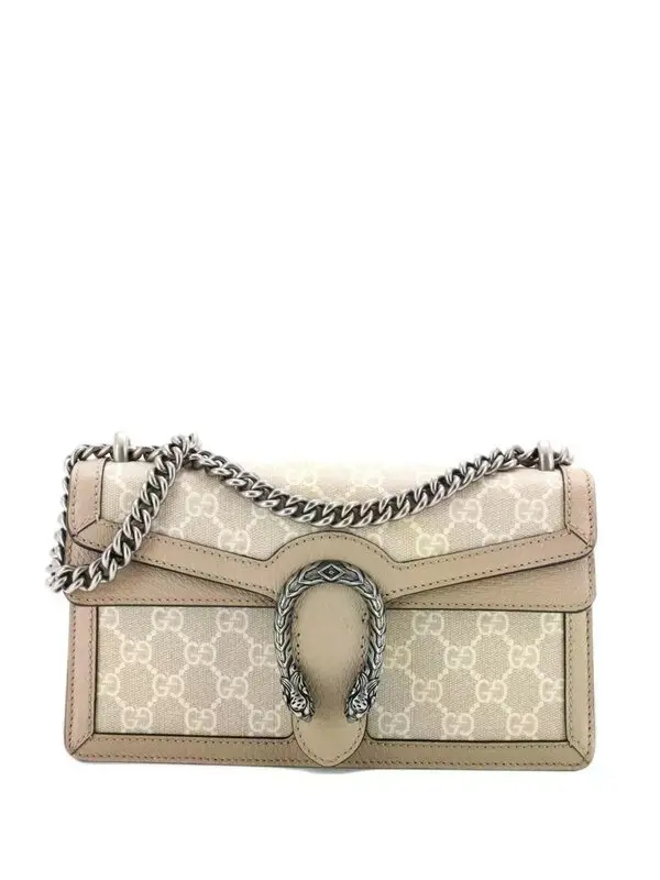 Gucci Dionysus Bag Gg Coated Canvas With Leather Small Shoulder Bag