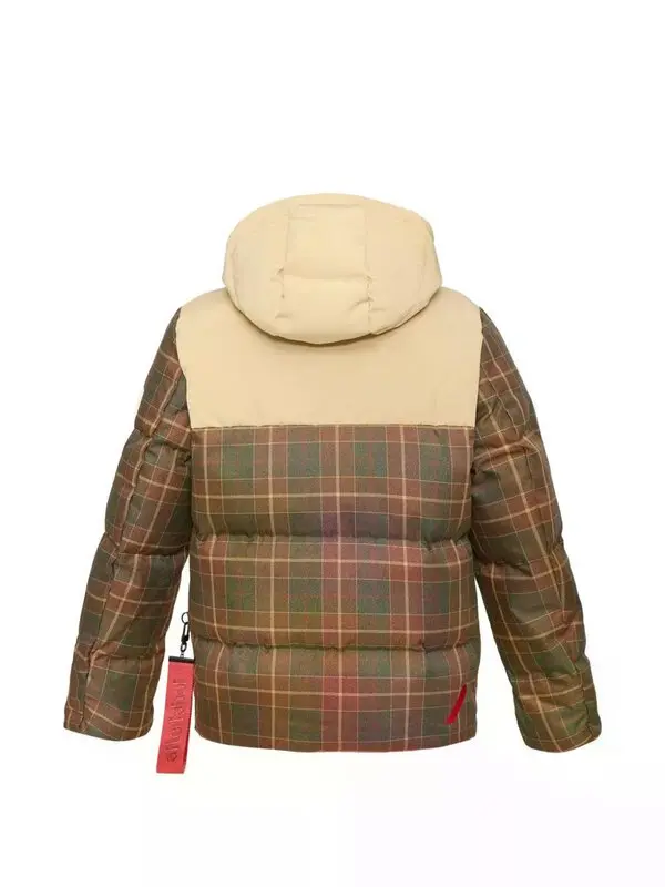 AFTER/LABEL Check-pattern Hooded Jacket