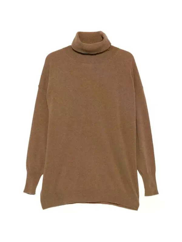 Laboratorio Capri Roll-neck Drop-shoulder Sweater