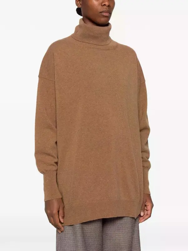 Laboratorio Capri Roll-neck Drop-shoulder Sweater