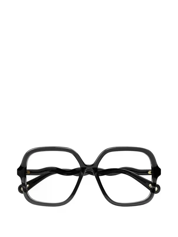 Chloé Wavy-arm Square-frame Glasses