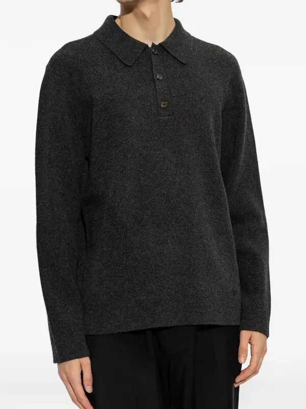 Valentino Garavani Ribbed-knit Polo Sweater