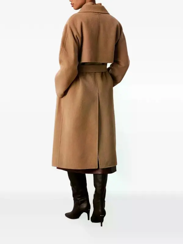 Calvin Klein Belted Notch-lapel Coat