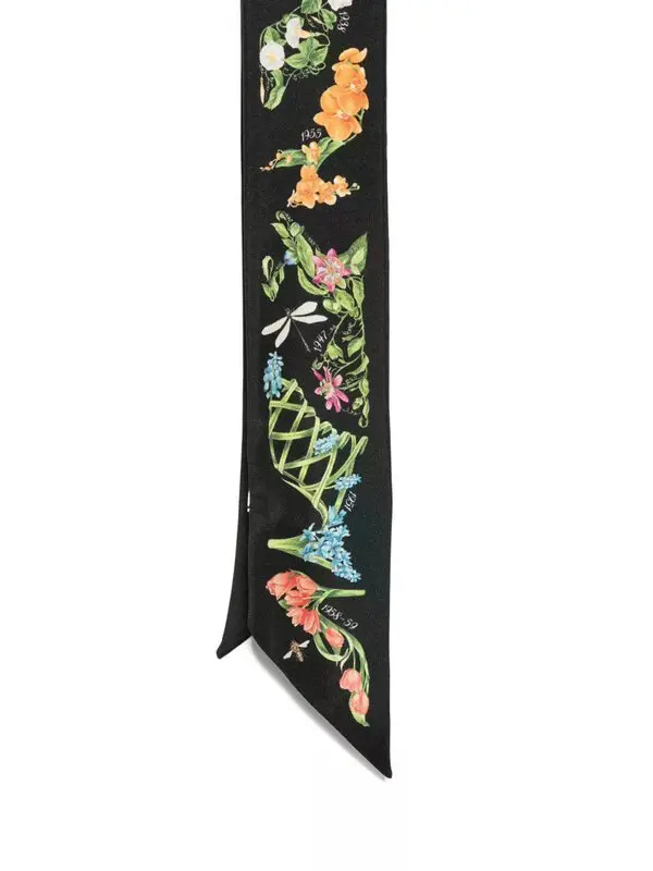FERRAGAMO Floral-print Silk Scarf