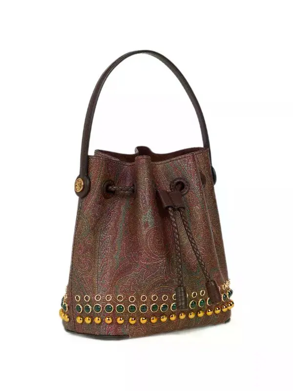 Etro Mini Arnica Bucket Bag With Studs