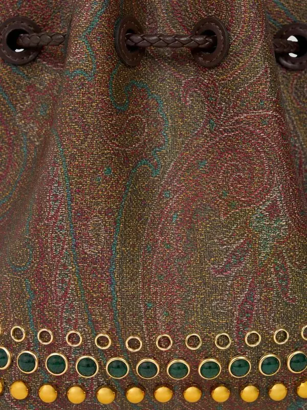 Etro Mini Arnica Bucket Bag With Studs