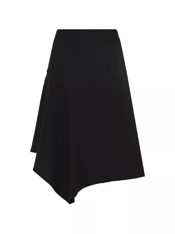 Theory Draped Midi Skirt - Black
