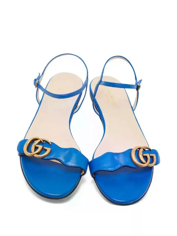 Gucci Gg Marmont Ankle Strap Sandals