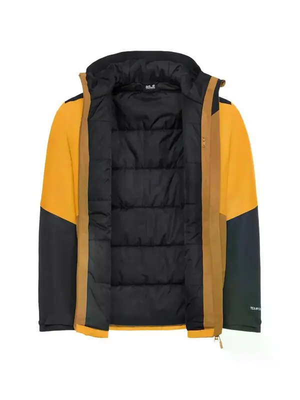JACK WOLFSKIN Colour-block Hooded Jacket